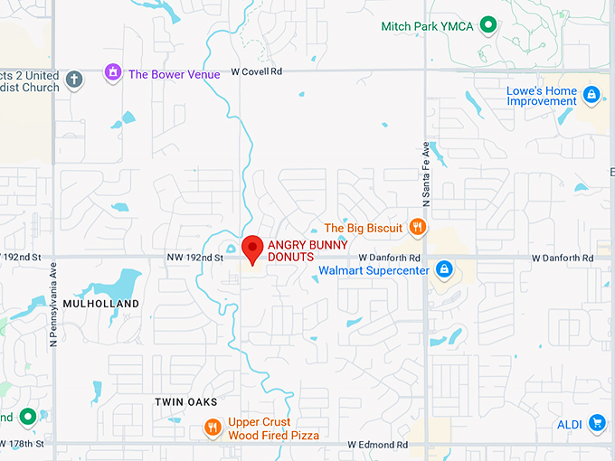16. angry bunny donuts map
