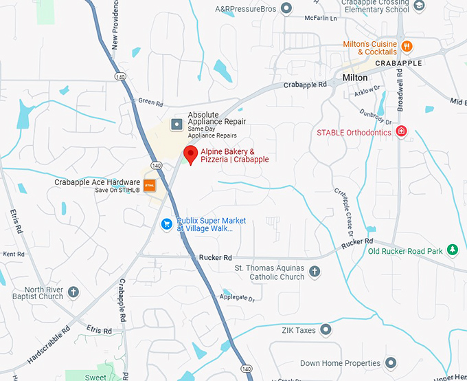 16. alpine bakery & pizzeria crabapple map