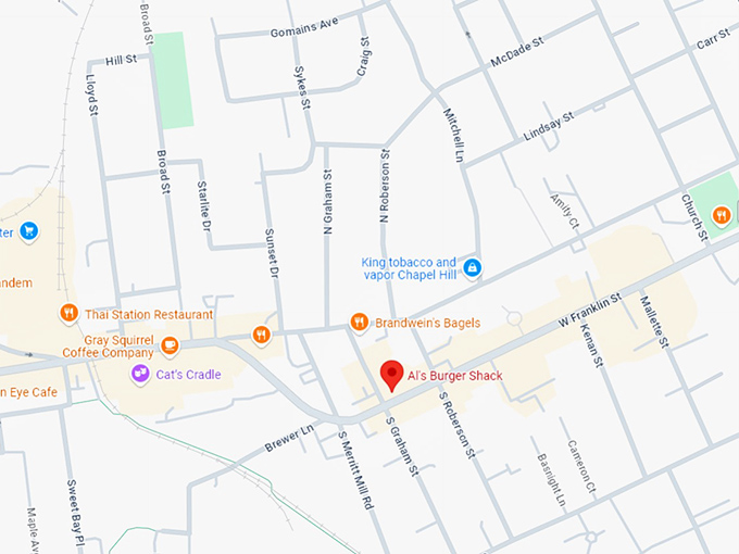 16. al's burger shack map