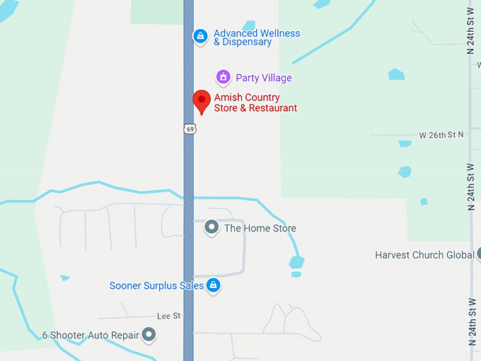 16. amish country store & restaurant map