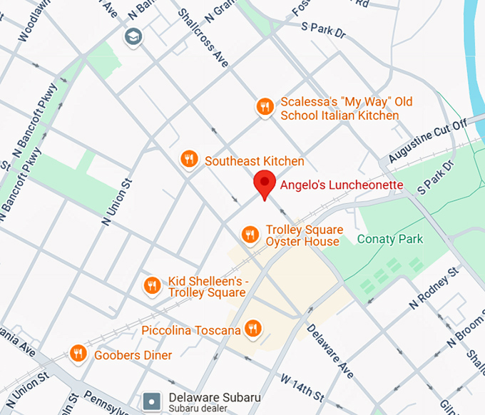 16. angelo's luncheonette map