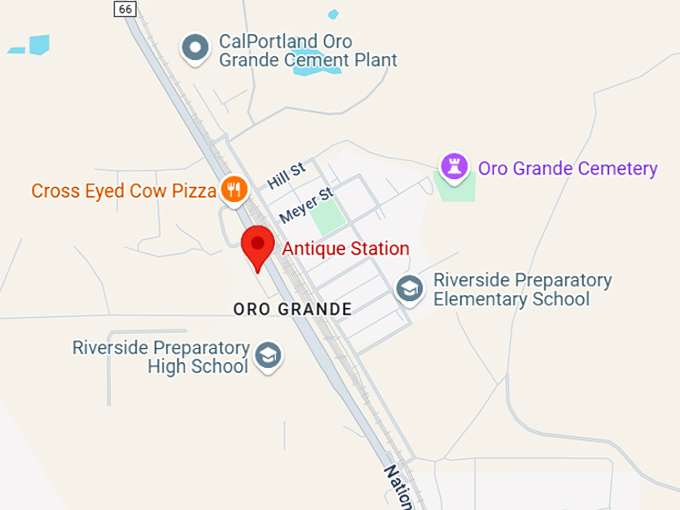 16. antique station map