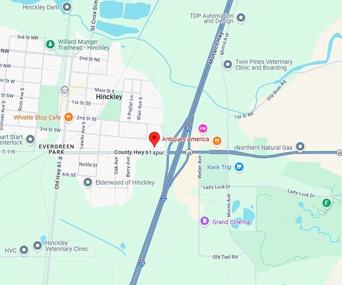 16. antiques america map