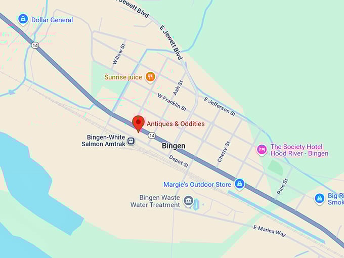 16. antiques & oddities map