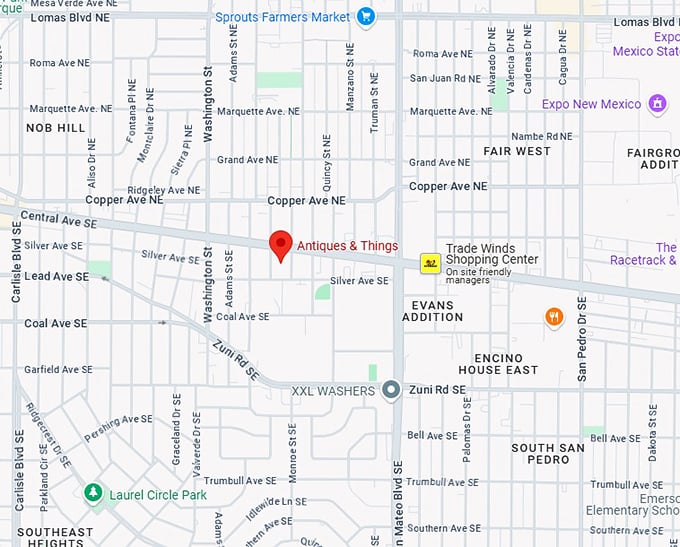 16. antiques & things map