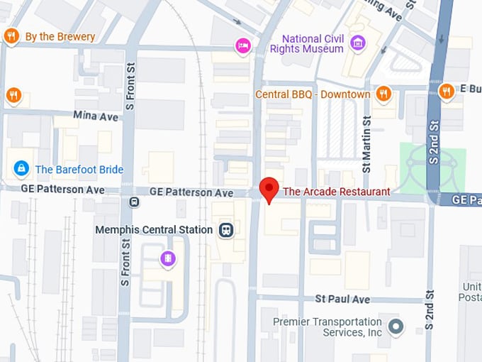 16. arcade restaurant map