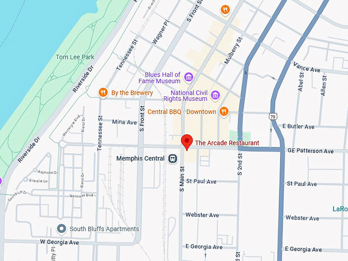 16. arcade restaurant map