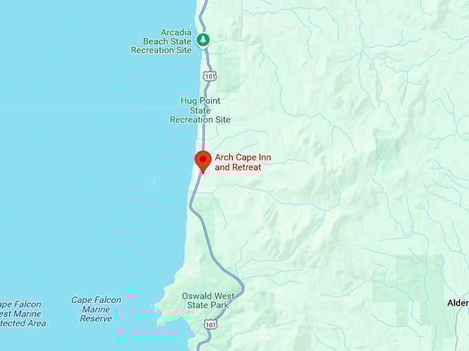 16. arch cape inn and retreat map