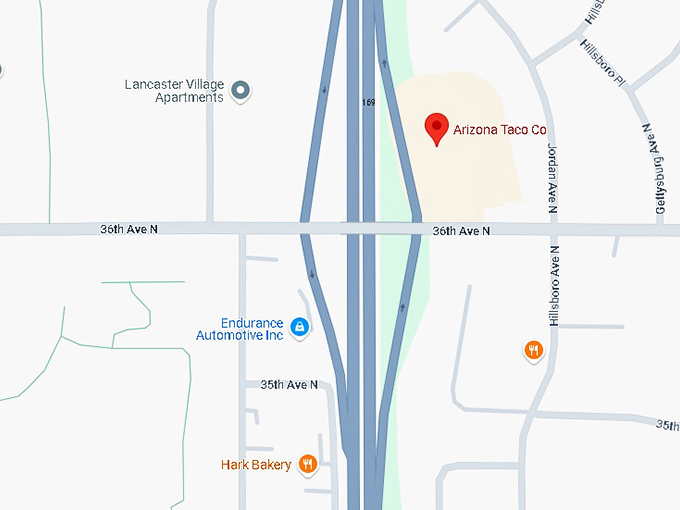 16. arizona taco co. map