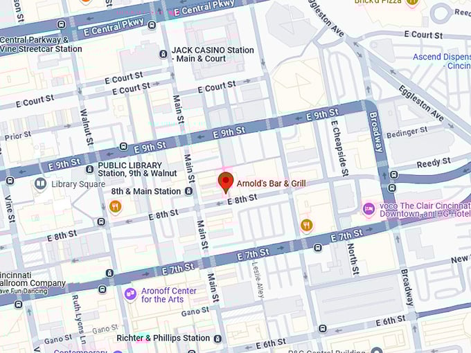 16. arnold's bar & grill map