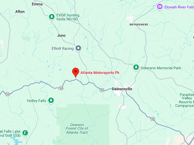 16. atlanta motorsports park map