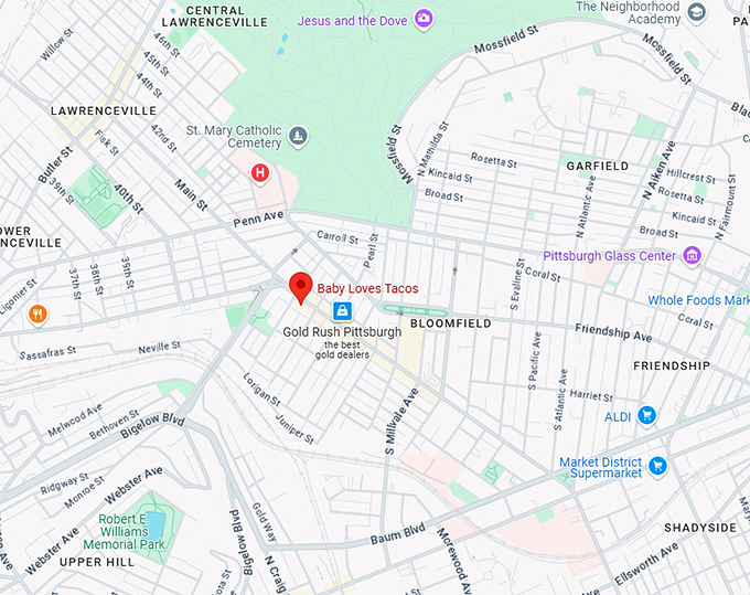 16. baby loves tacos map