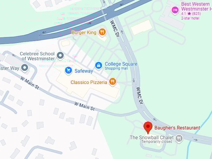 16. baugher's restaurant map