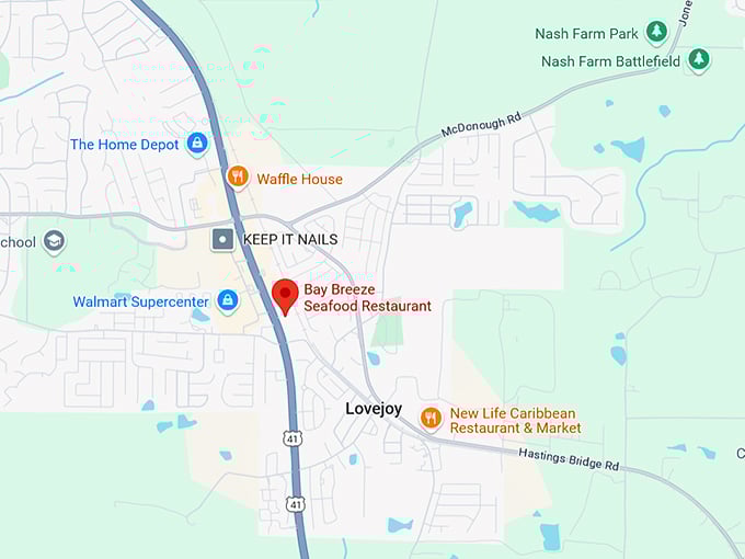 16. bay breeze seafood restaurant map