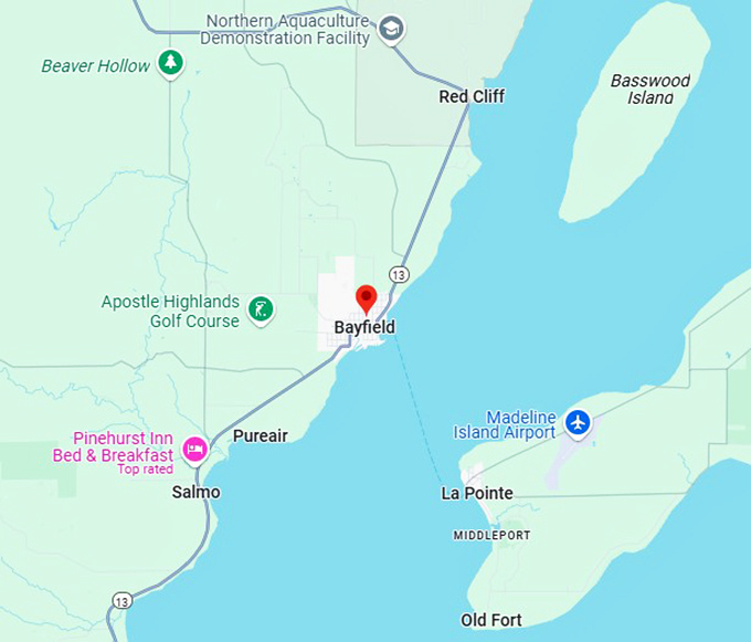 16. bayfield map