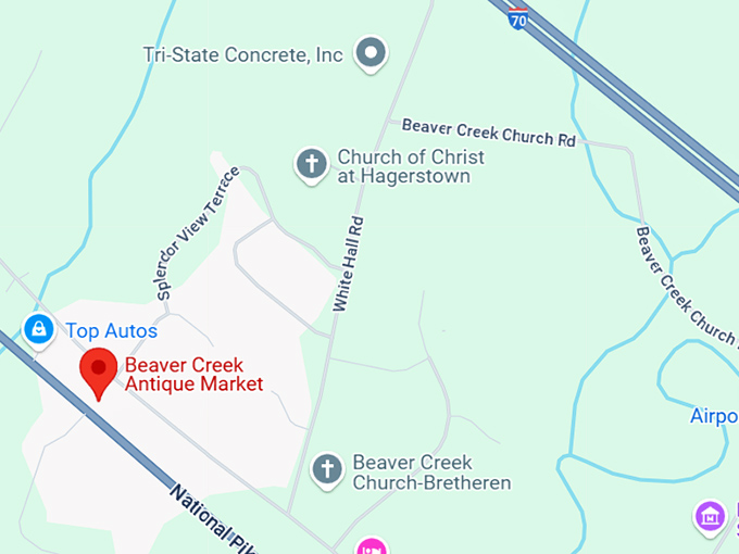 16. beaver creek antique market map