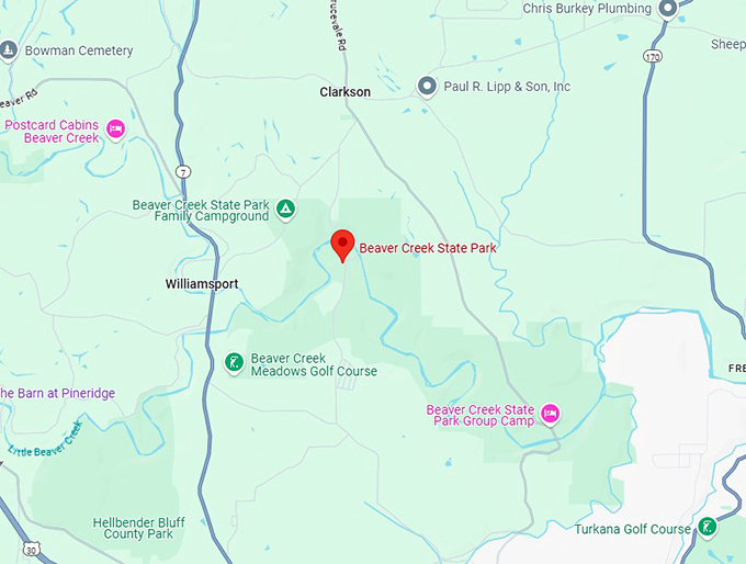 16. beaver creek state park map