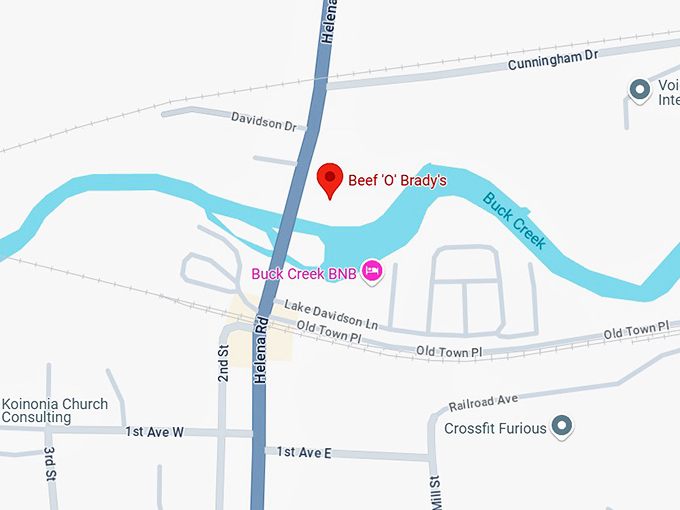 16. beef 'o' brady's map