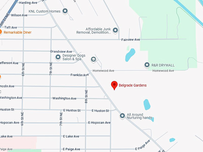 16. belgrade gardens map