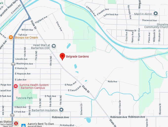 16. belgrade gardens map