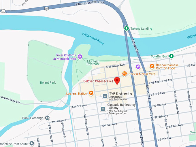 16. beloved cheesecakes map