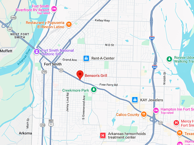 16. benson's grill map