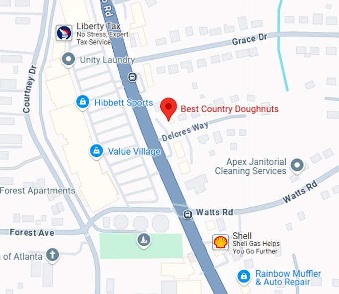 16. best country doughnuts map