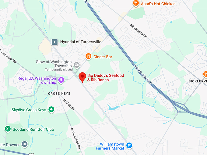 16. big daddy's seafood & rib ranch (williamstown) map