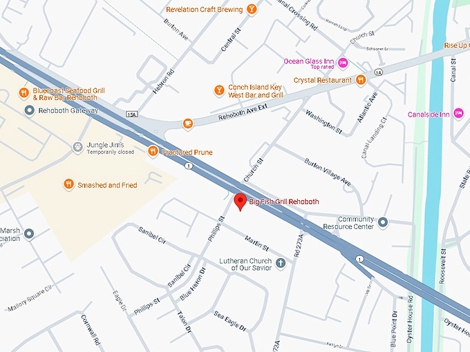 16. big fish grill rehoboth map