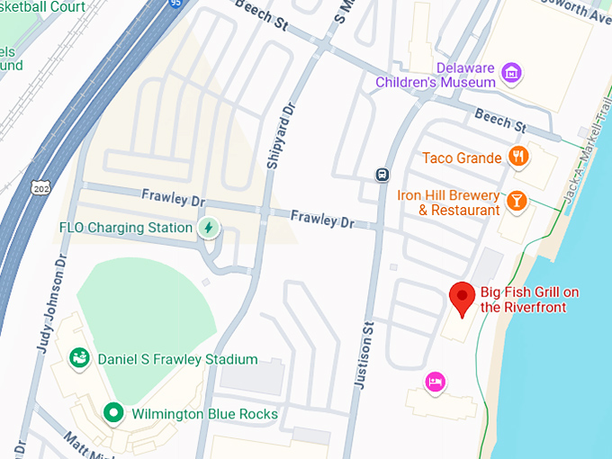 16. big fish grill on the riverfront map