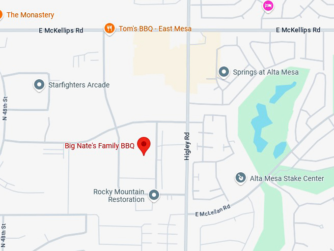 16. big nate's family bbq map