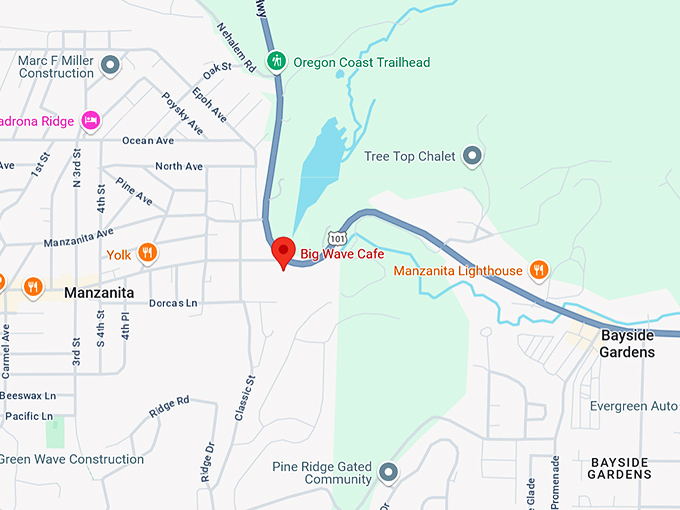 16. big wave cafe map