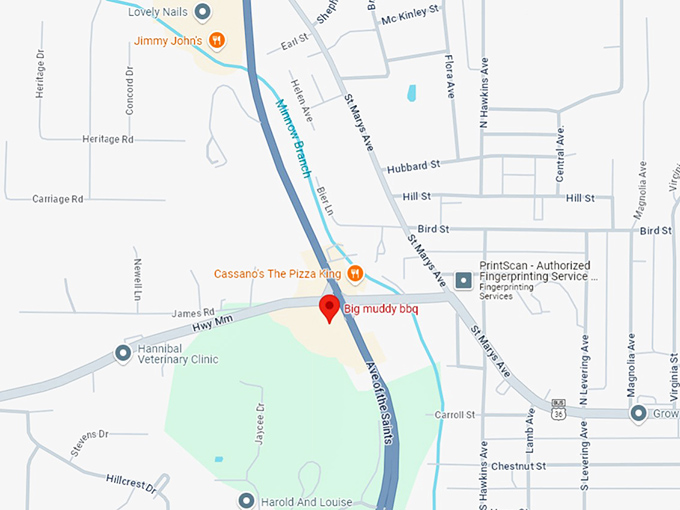 16. big muddy bbq map