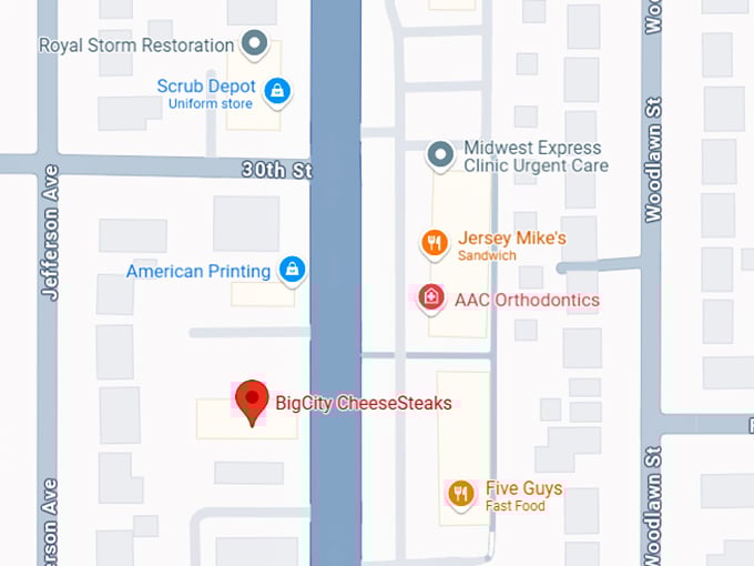 16. bigcity cheesesteaks map