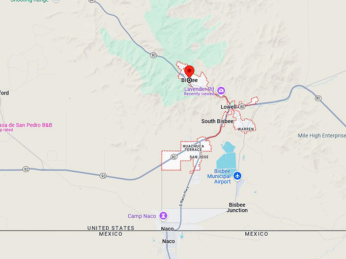 16. bisbee map