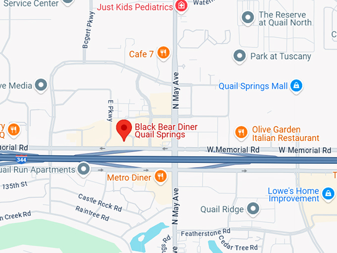 16. black bear diner quail springs map