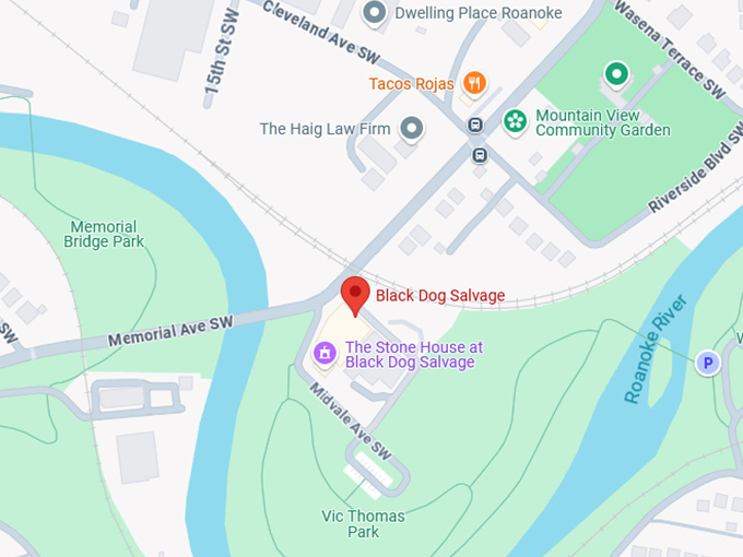 16. black dog salvage map