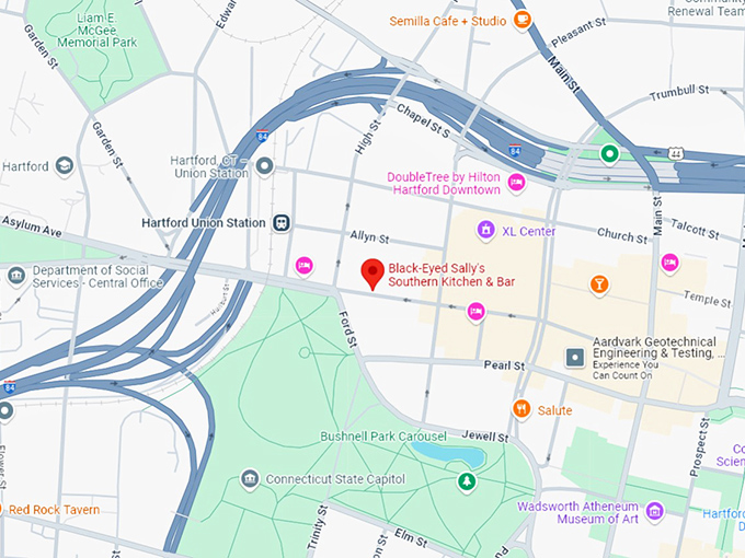 16. black eyed sally's southern kitchen & bar map