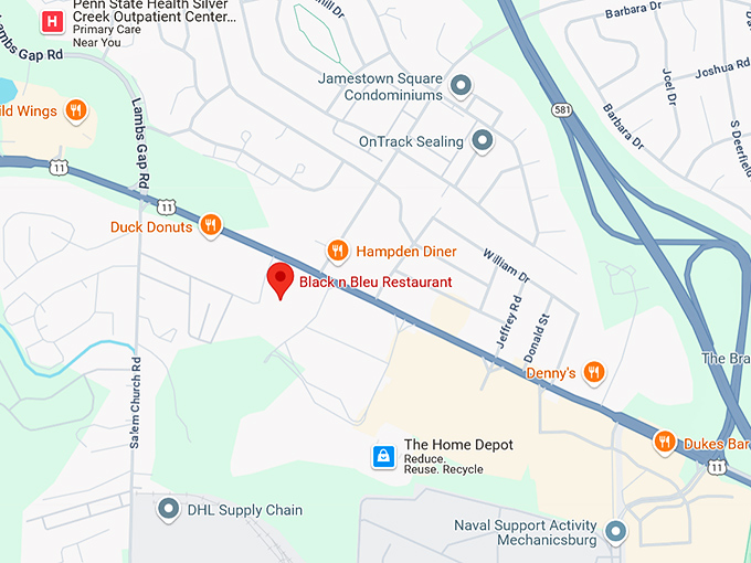 16. black n bleu restaurant map