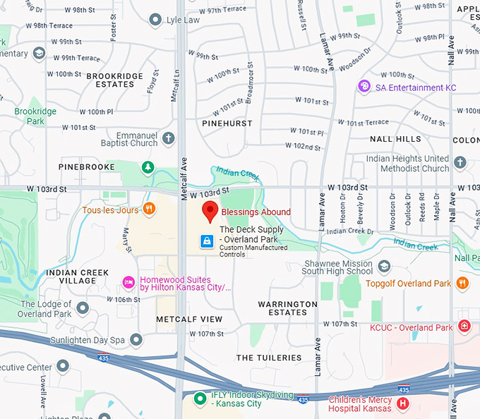 16. blessings abound map