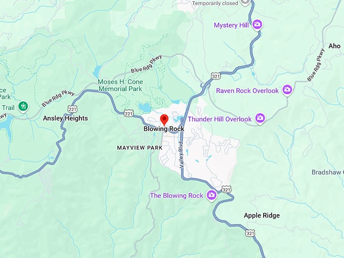 16. blowing rock map