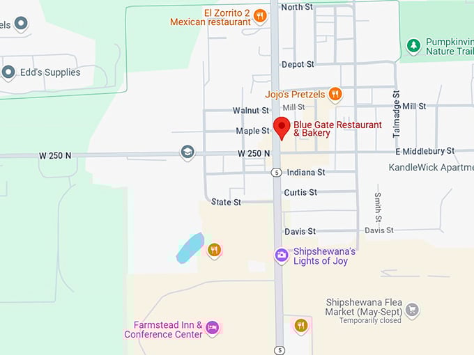 16. blue gate restaurant & bakery map