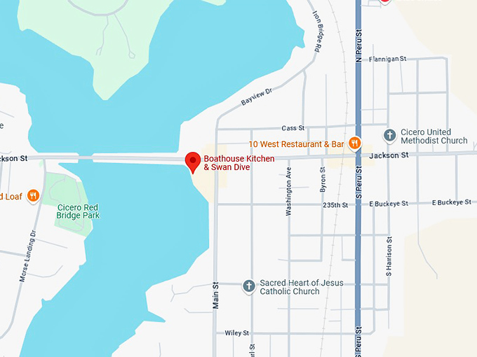 16. boathouse kitchen & swan dive map