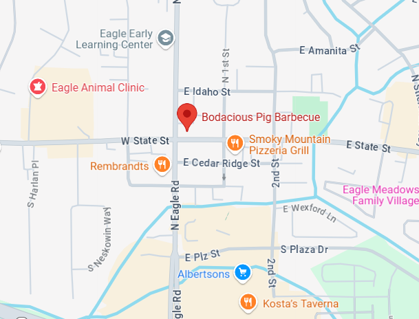 16. bodacious pig barbecue map