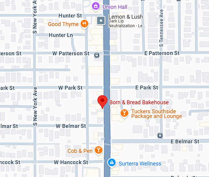 16. born & bread bakehouse map