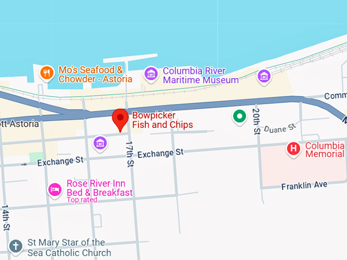 16. bowpicker fish and chips map