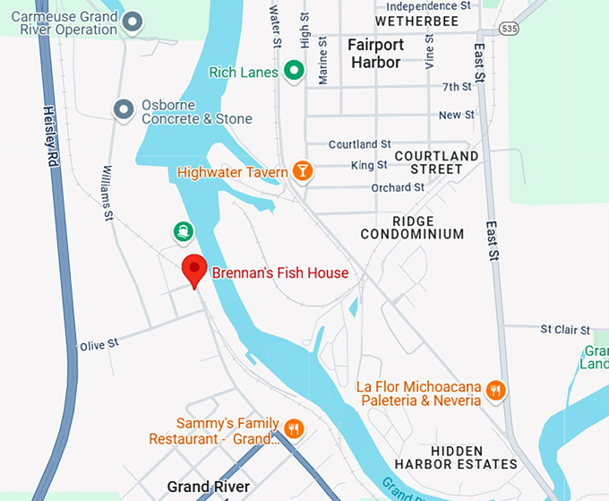 16. brennan's fish house map