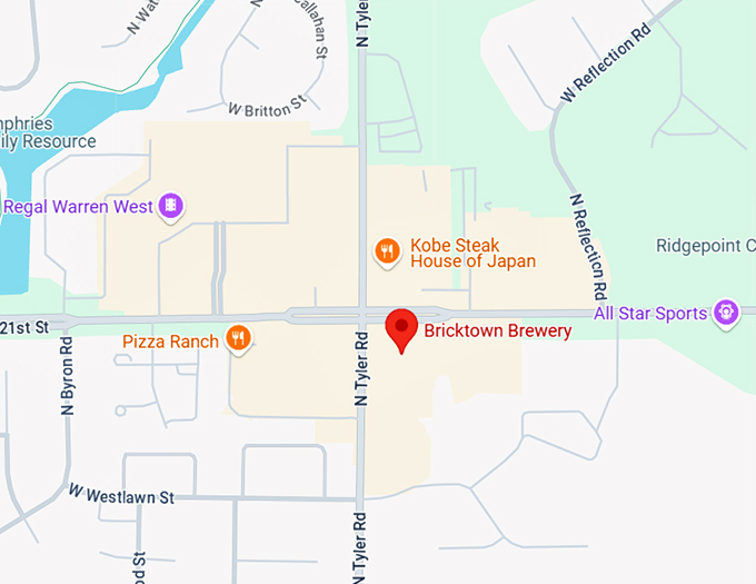 16. bricktown brewery map