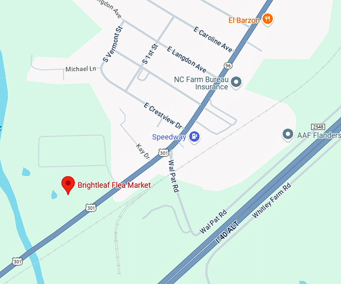 16. brightleaf flea market llc map