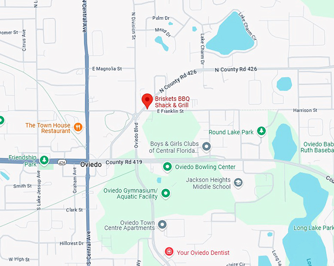 16. briskets bbq shack & grill map